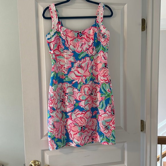Lilly Pulitzer | Dresses | Lilly Pulitzer Nienne Dress Flutter Blue ...
